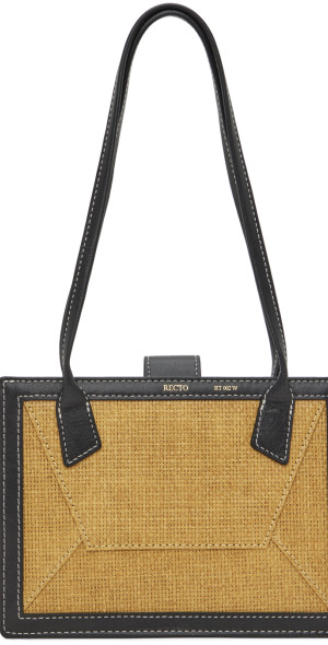 Recto - Beige & Black Mini Envelope Bag