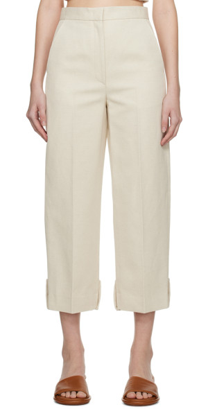 Recto - Off-White Roll Up Trousers