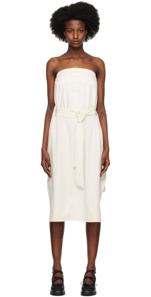 Recto - Off-White Tube Top Midi Dress