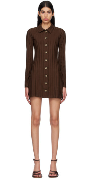 Reformation - Brown Benton Minidress
