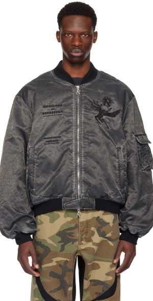 Represent - Black Icarus Flight Bomber Jacket