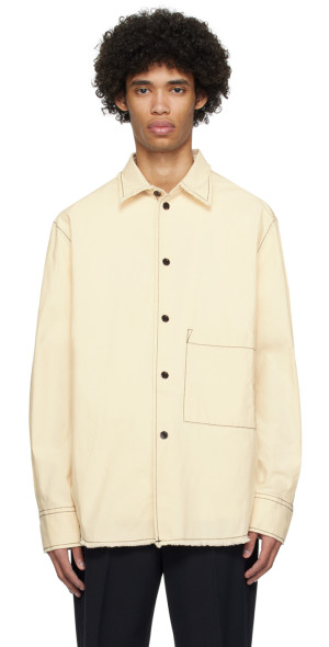Róhe - Off-White Raw Edge Shirt