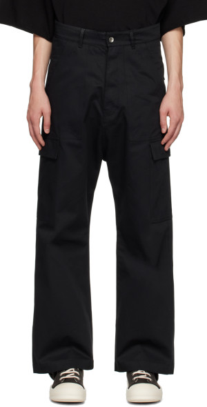 Rick Owens DRKSHDW - Black Button-Fly Cargo Pants