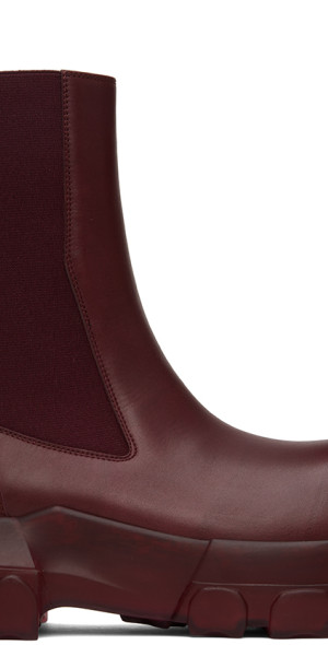 Rick Owens - Pink Edfu Beatle Bozo Tractor Chelsea Boots