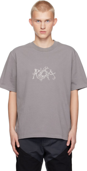 ROA - Gray Graphic Boxy T-shirt