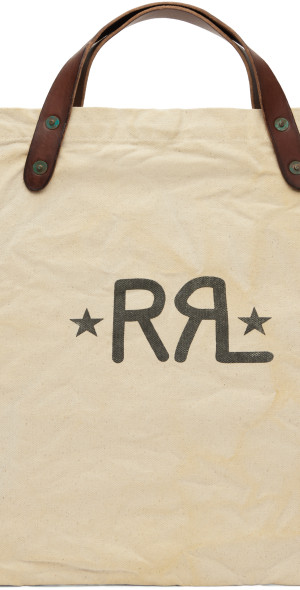 RRL - Beige Double RL Ranch Logo Market Tote