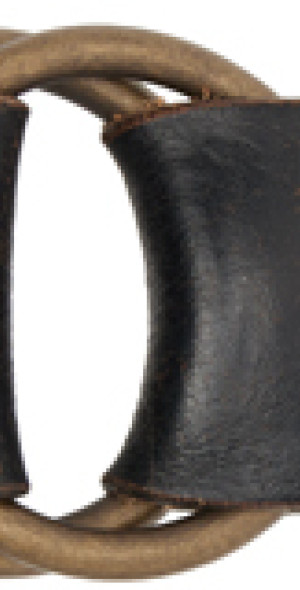 RRL - Black Double-O-Ring Belt