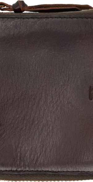 RRL - Brown Leather Zip Wallet