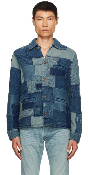 RRL - Indigo Patchwork Shirt