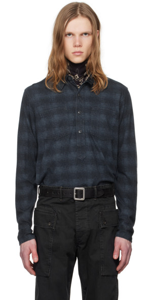 RRL - Navy Check Shirt