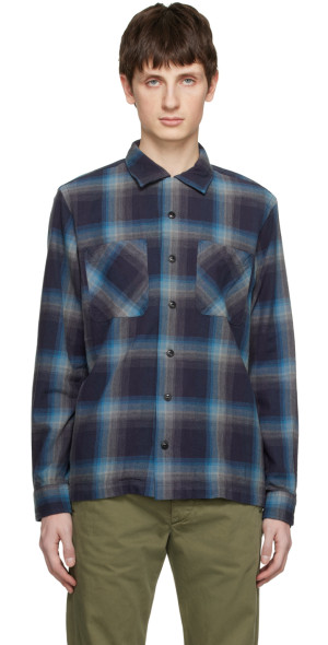RRL - Navy Plaid Shirt