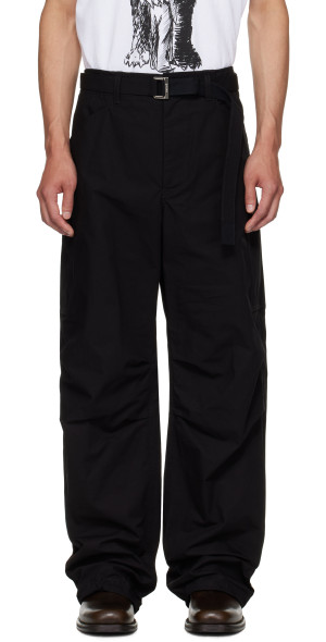 sacai - Black Ripstop Cargo Pants