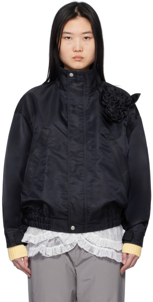 Sandy Liang - Navy Carlton Jacket