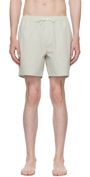 Saturdays NYC - Gray & Off-White Timothy Swim Shorts
