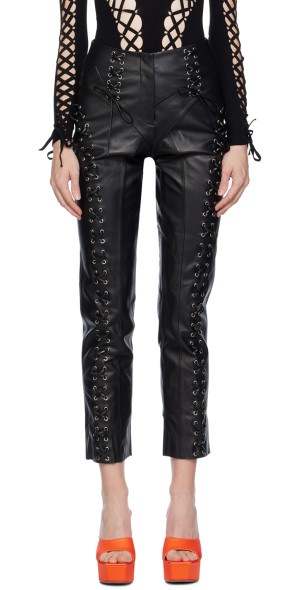 Sinead Gorey - SSENSE Exclusive Black Leather Pants