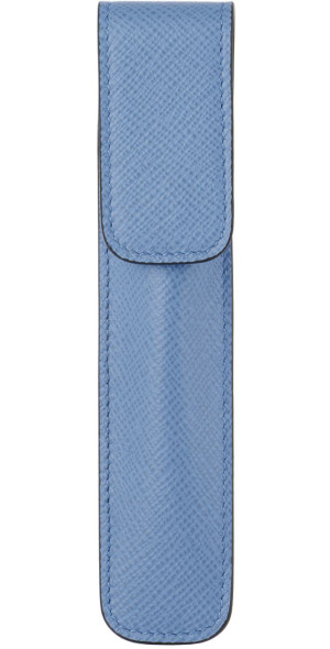 Smythson - Blue Panama Pen Sleeve
