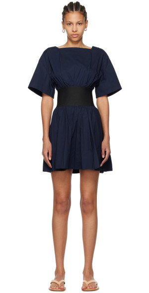 Staud - Navy Amy Minidress