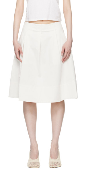 Staud - Off-White London Midi Skirt