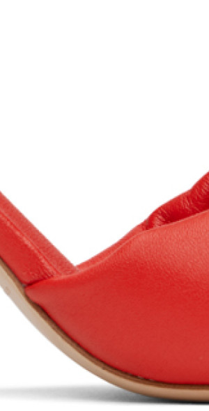 Studio Amelia - Red Twisted Front 70 Heeled Sandals