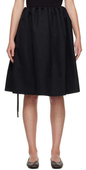 The Row - Black Clare Midi Skirt