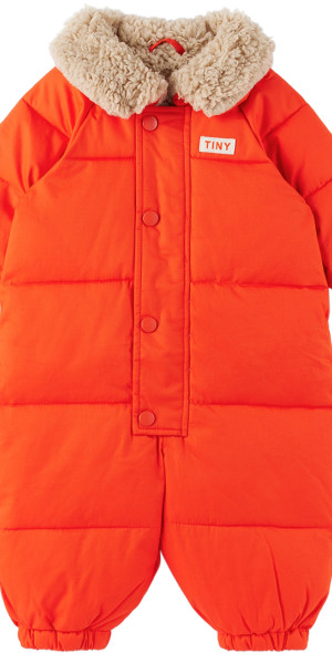TINYCOTTONS - Baby Red Padded Snowsuit