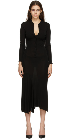 TOM FORD - Black Asymmetric Hanley Dress