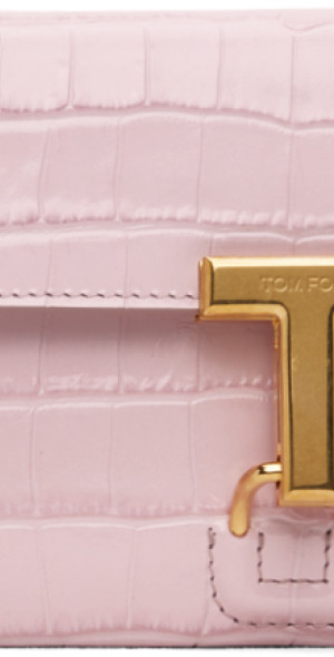 TOM FORD - Pink Mini Stamped Croc Bag