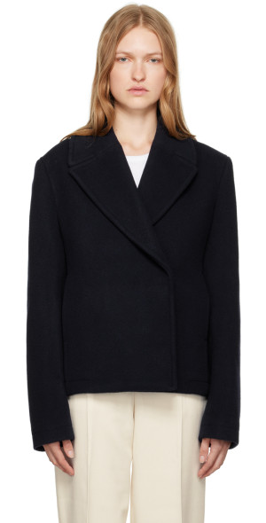 TOTEME - Navy Cropped Jacket