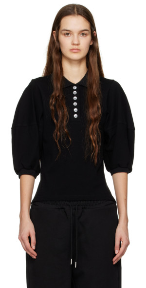 Trunk Project - Black Balloon Sleeve Polo