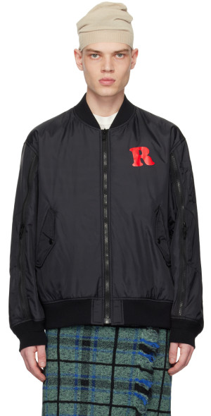 UNDERCOVER - Black 'Rebel' Bomber Jacket
