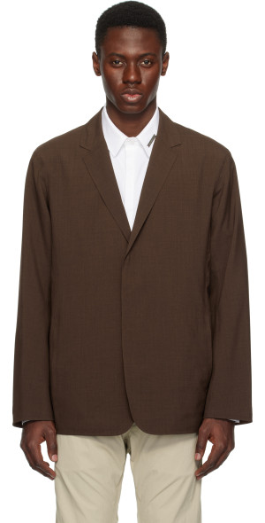 Veilance - Brown Convex Wool Blazer