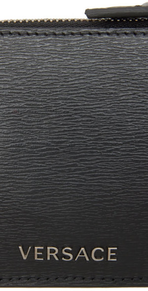 Versace - Black 'V' Card Holder