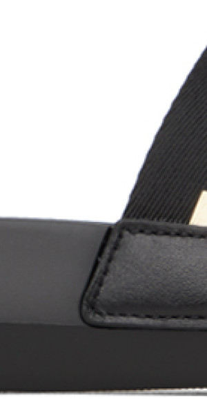Versace - Black Webbing Slides
