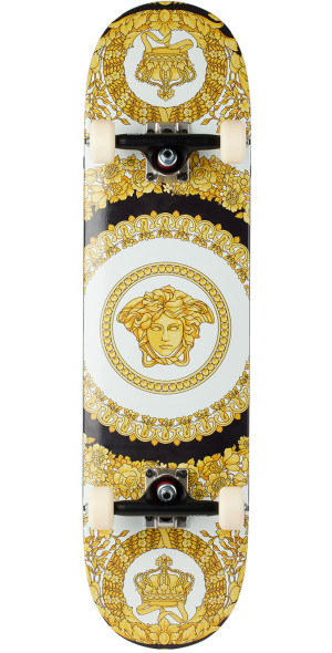 Versace - Gold & White Barocco Skateboard