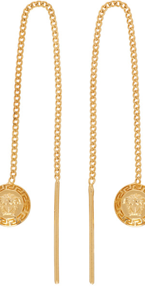 Versace - Gold Medusa Drop Earrings