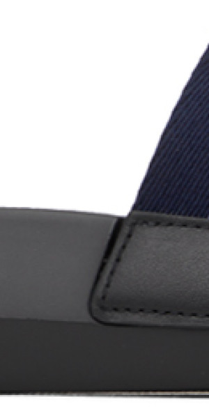 Versace - Navy Webbing Slides