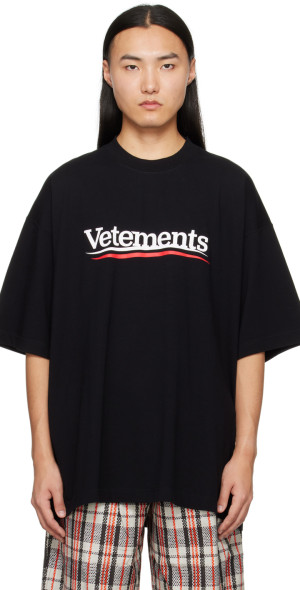 VETEMENTS - Black Campaign T-Shirt