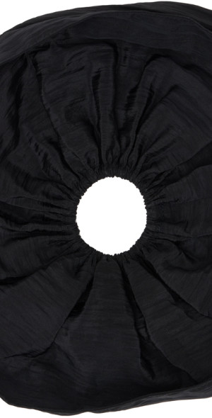 Voranida - Navy Gathered Scrunchie