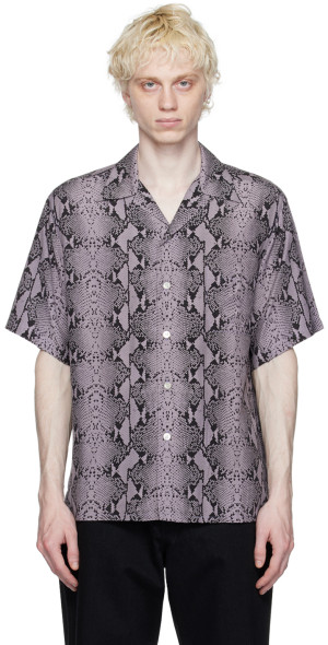 WACKO MARIA - Purple Python Shirt