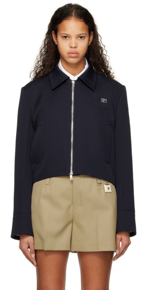 Wooyoungmi - Navy Cropped Jacket