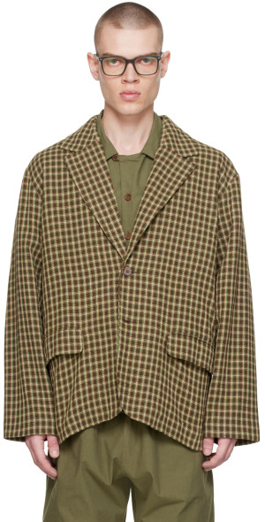 XENIA TELUNTS - Brown Check Blazer