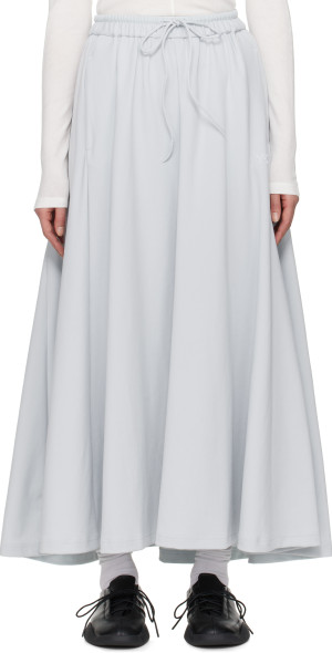 Y-3 - Gray 3-Stripes Track Maxi Skirt