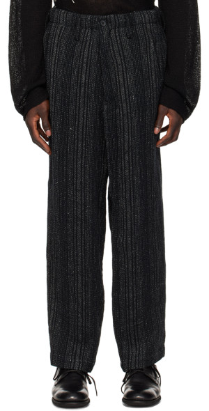 YOHJI YAMAMOTO - Black Coin Pocket Trousers