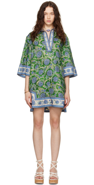 ZIMMERMANN - Green Junie Tunic Minidress