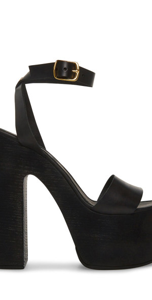 SteveMadden - ALESSIA BLACK LEATHER
