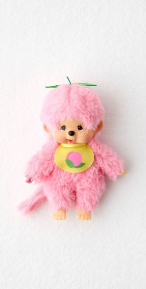 Monchhichi - Fruit Beanie Plushie in Peach at Urban Outfitters