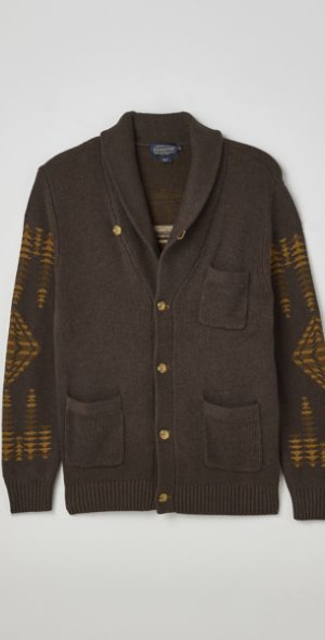 Pendleton - Harding Cardigan in Brown, Men's at Urban Outfitters
