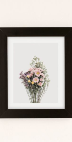 Sisi And Seb - Wildflower Bouquet Art Print in Black Matte Frame at ...