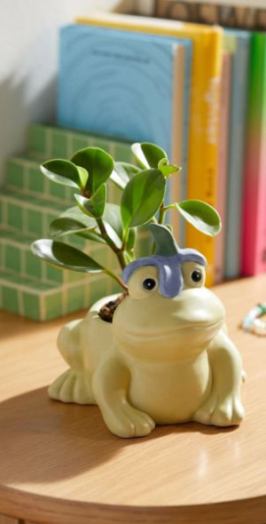 Urban Outfitters - Frog Flower Hat Planter in Grey at