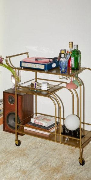 Urban Outfitters - Marina Bar Cart in Gold at